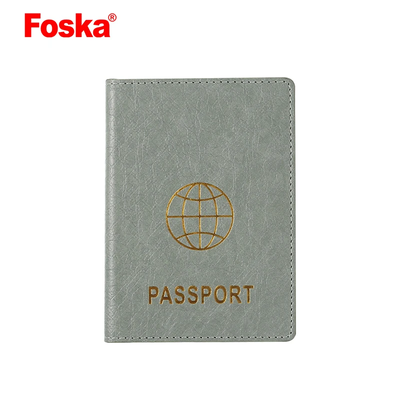 Foska new product color PU five card slots passport holder| Alibaba.com