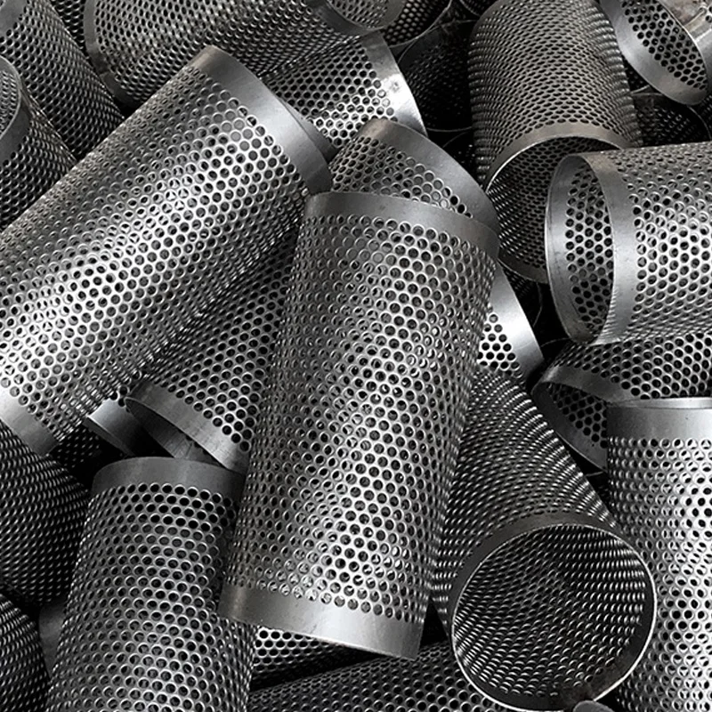 304 316 Stainless Steel Perforated Metal Filter Strainers Tube
