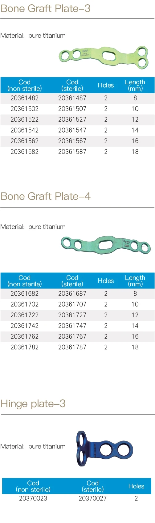 Titanium Orthopedic Implant Lamina Fixation Locking Plate ...