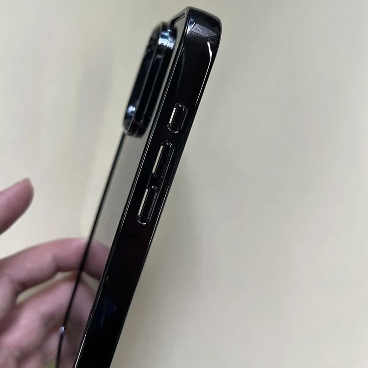 Wood Leather Inlaying Blank Gold Groove Phone Cover Empty Electroplated ...