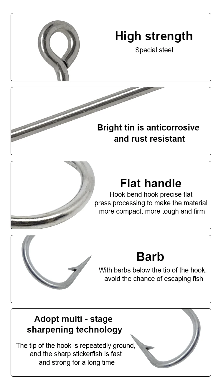 Japan Fishing Tools Accessories - Stainless Steel Hooks