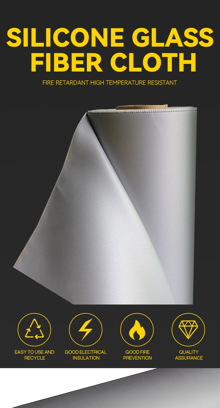 Silicone Coated Fiberglass Fabric Fireproof Rubber Cases Microfiber ...
