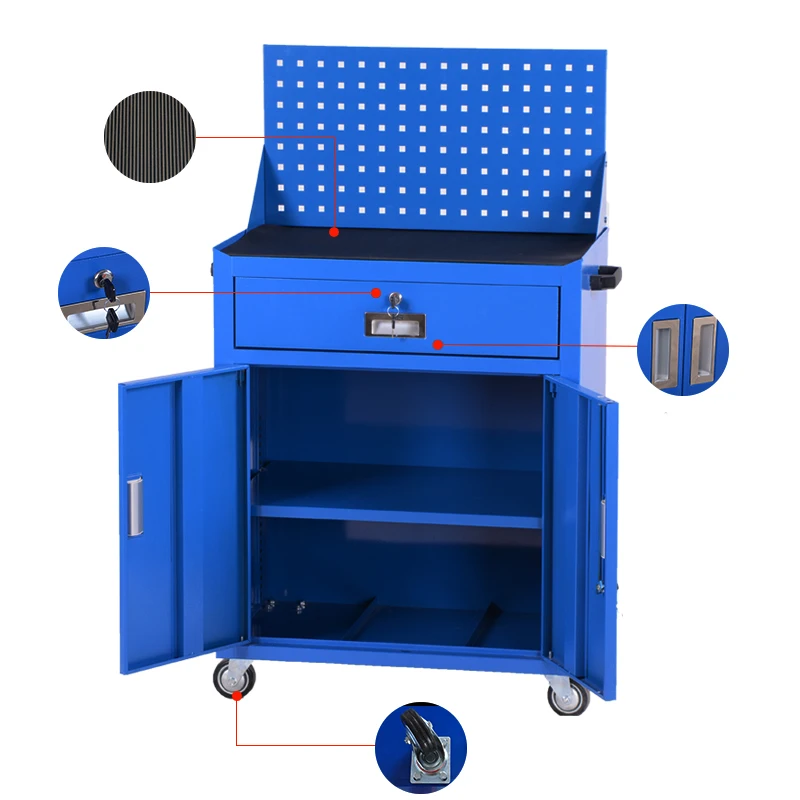 Yl Multi-functional Two-drawer Repair Workshop Moving Hardware Storage ...