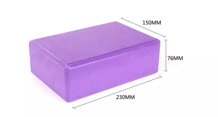 Custom Coloured Eco-Friendly High Density EVA Foam Yoga Block Non-Slip ...