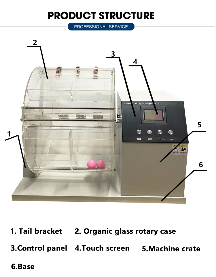 Skz174 Ftms191a Fabric Down-proof Tester Rolling Box Down-proof Tester ...