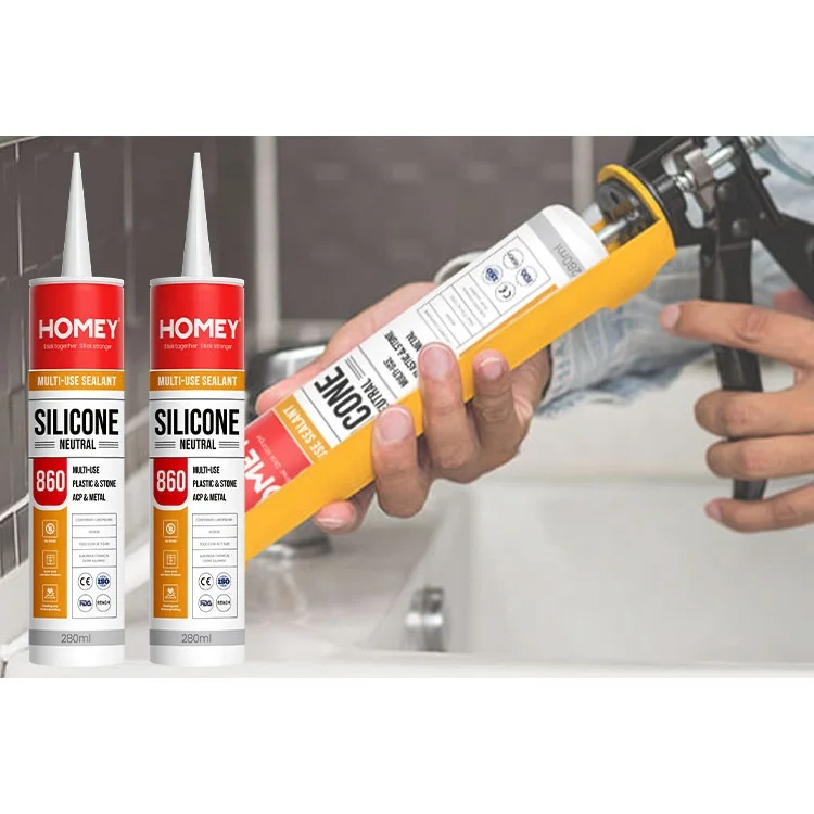 Homey Washbasin washroom waterproof silicone sealant clear glass neutral silicone sealant ...