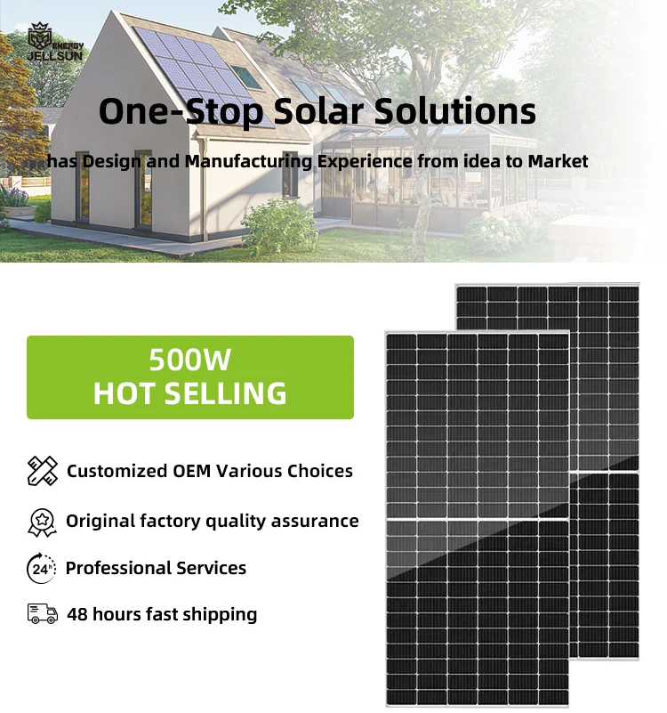 Jellsun Shingled Solar Power Panels Patio 2m X 1m Mono 36v 300w 400w ...