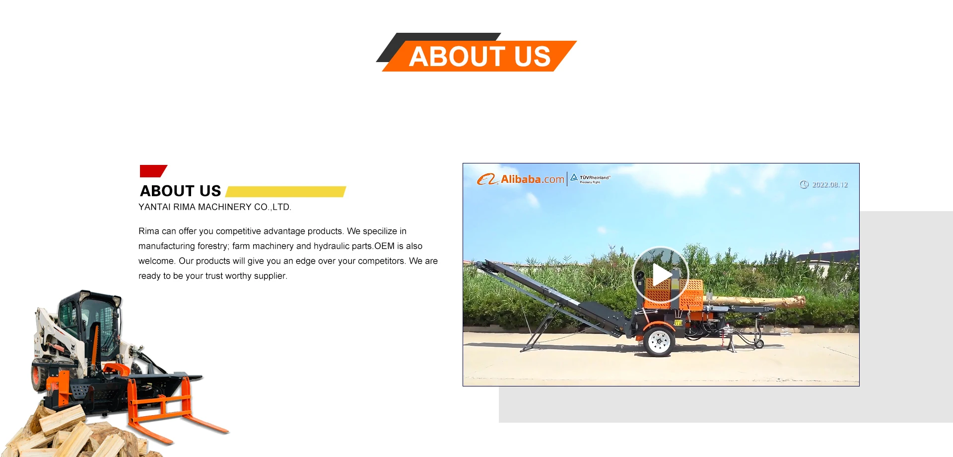 Yantai Rima Machinery Co., Ltd. - Log Splitter, Sawmill