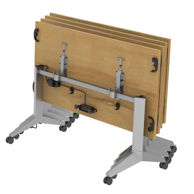 Triangular Leg 48''~60'' X 30" Flip Top Tables On Wheels - Buy Flip ...