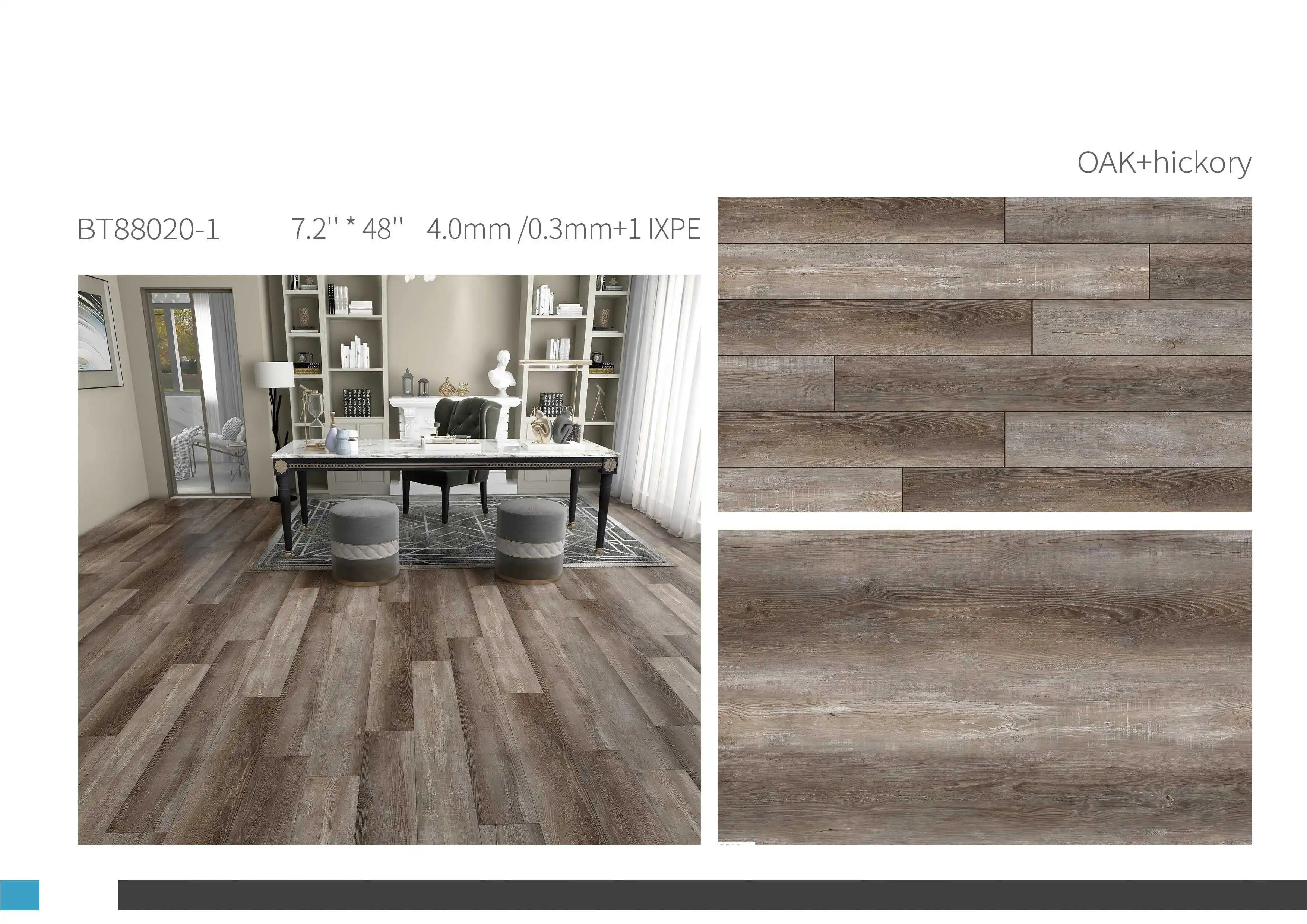 High-style Look Floor Tiles Expanded Polymer Core Statement-making Spc ...