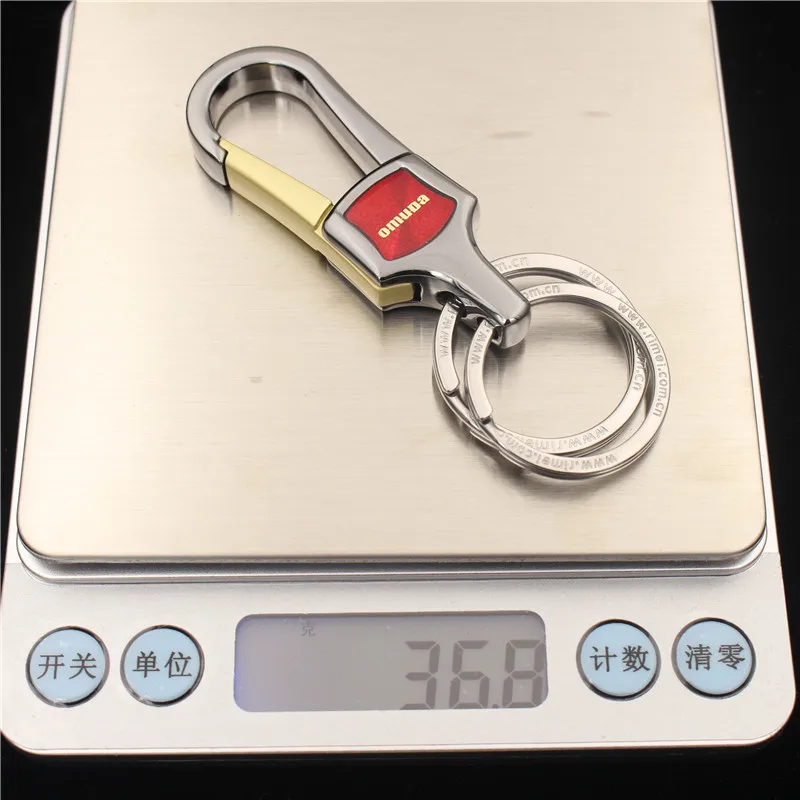 Omuda Luxury Black Key Chain Customised Rotary Key Holder Designer ...