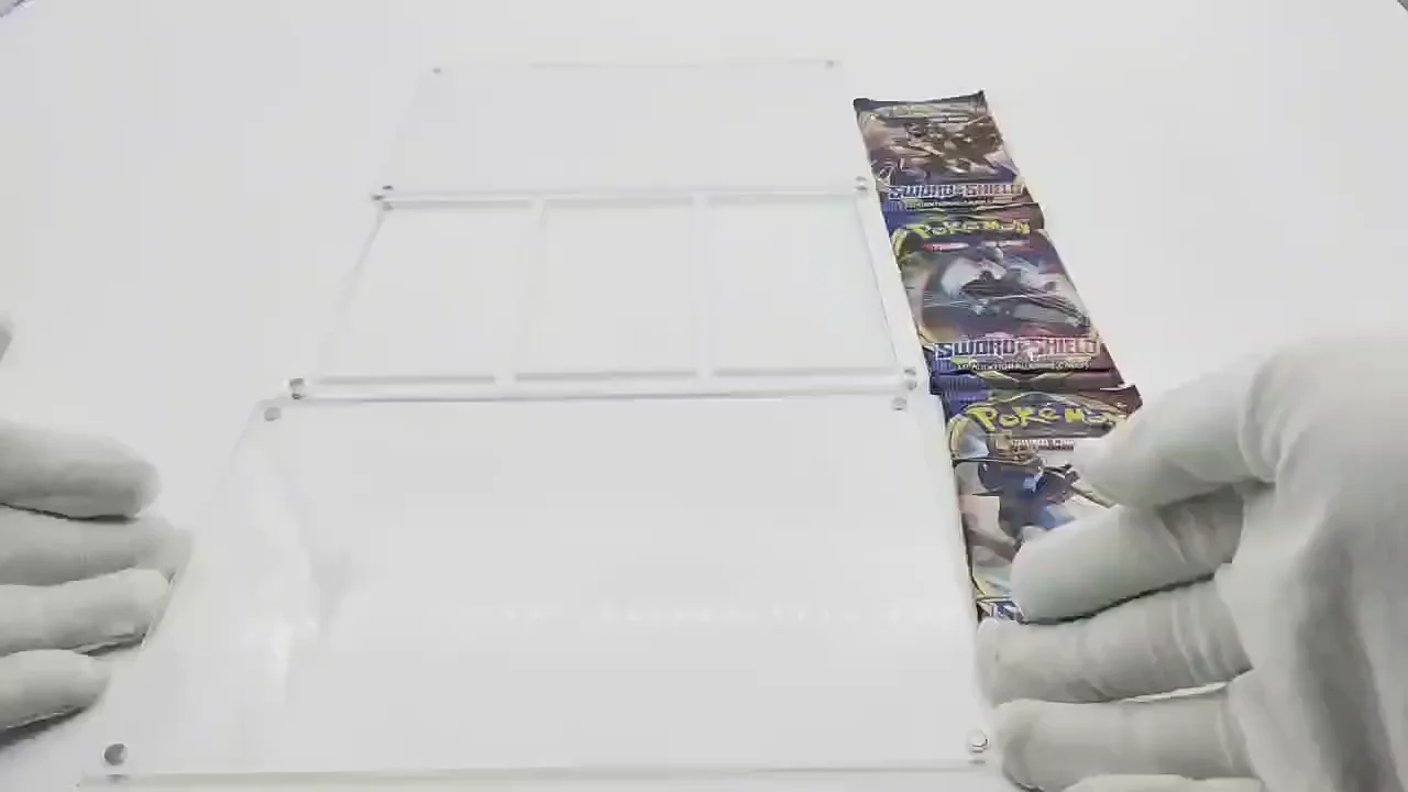 Custom Acrylic Booster Pack Display Case Box High-quality Pokemon Card ...