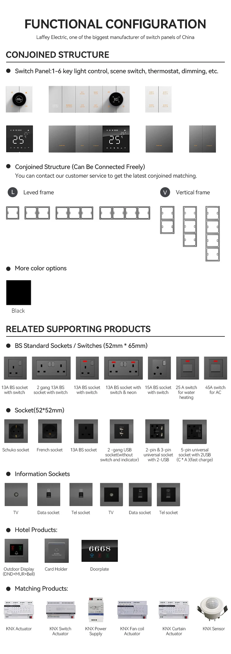 Smart Home Knx Thermostat Control Switch Wireless Intelligent Touch ...