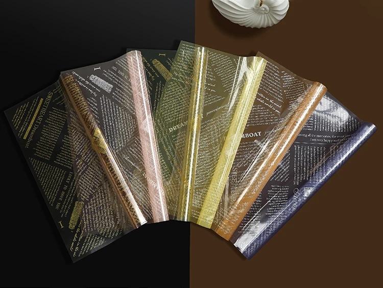 Korean Waterproof Flower Packaging Paper,Printed Bouquet Flower ...