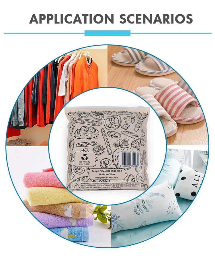 Custom Tuv Home Compostable Biodegradable Eco Friendly Zipper Bag With ...