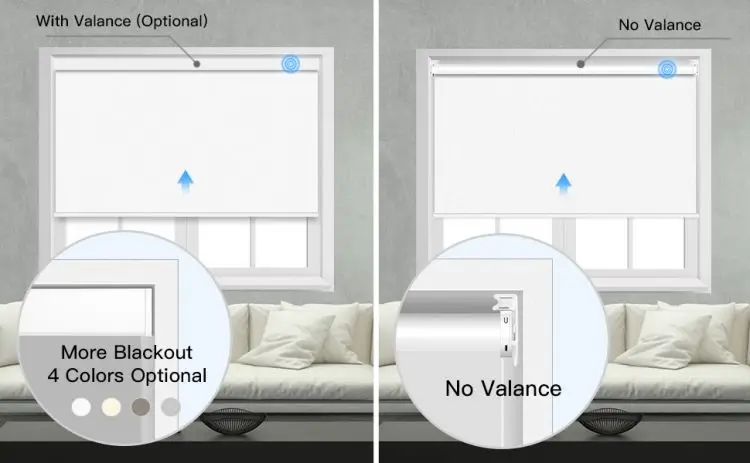 Motorized Remote Controlled Blackout Roller Blinds - OEM