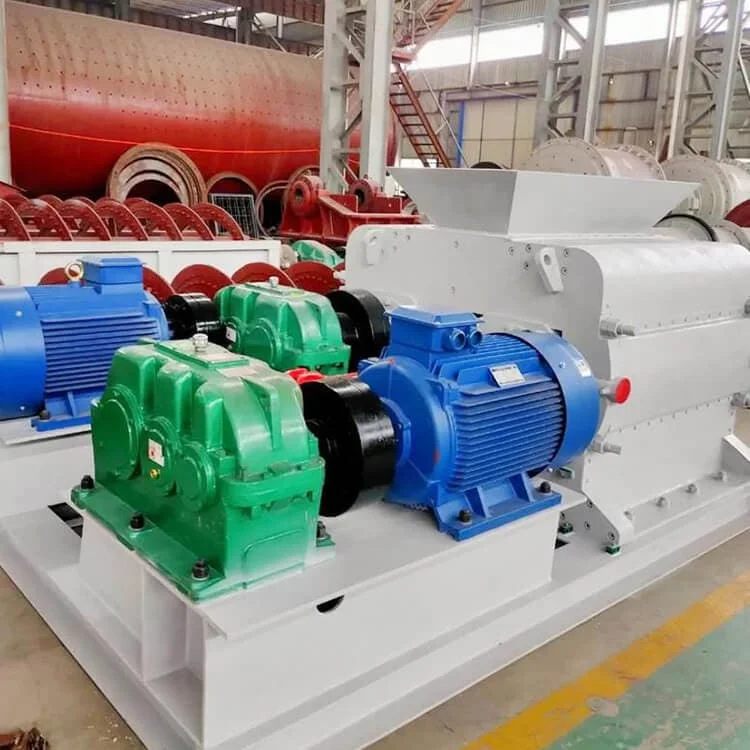 Hydraulic Double Teeth Type Mini Roller Crusher with Engine Gear PLC ...