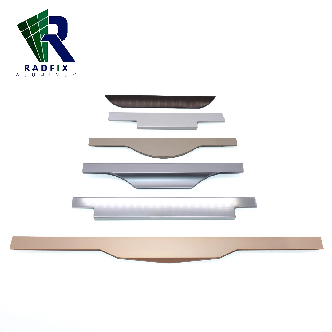 Modern Minimalist Aluminum Anodized Handles Kitchen Cabinet Handle ...
