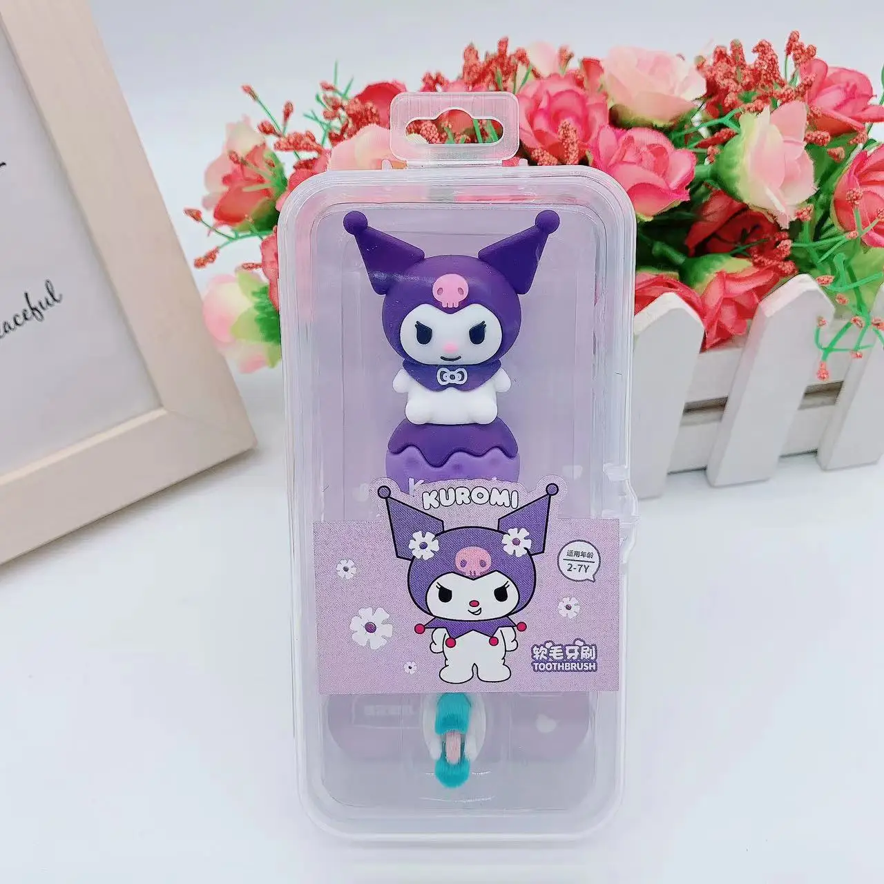Kawaii Kuromi Kitty Toothbrush Kuromi Melody Anime Soft Hair Travel ...