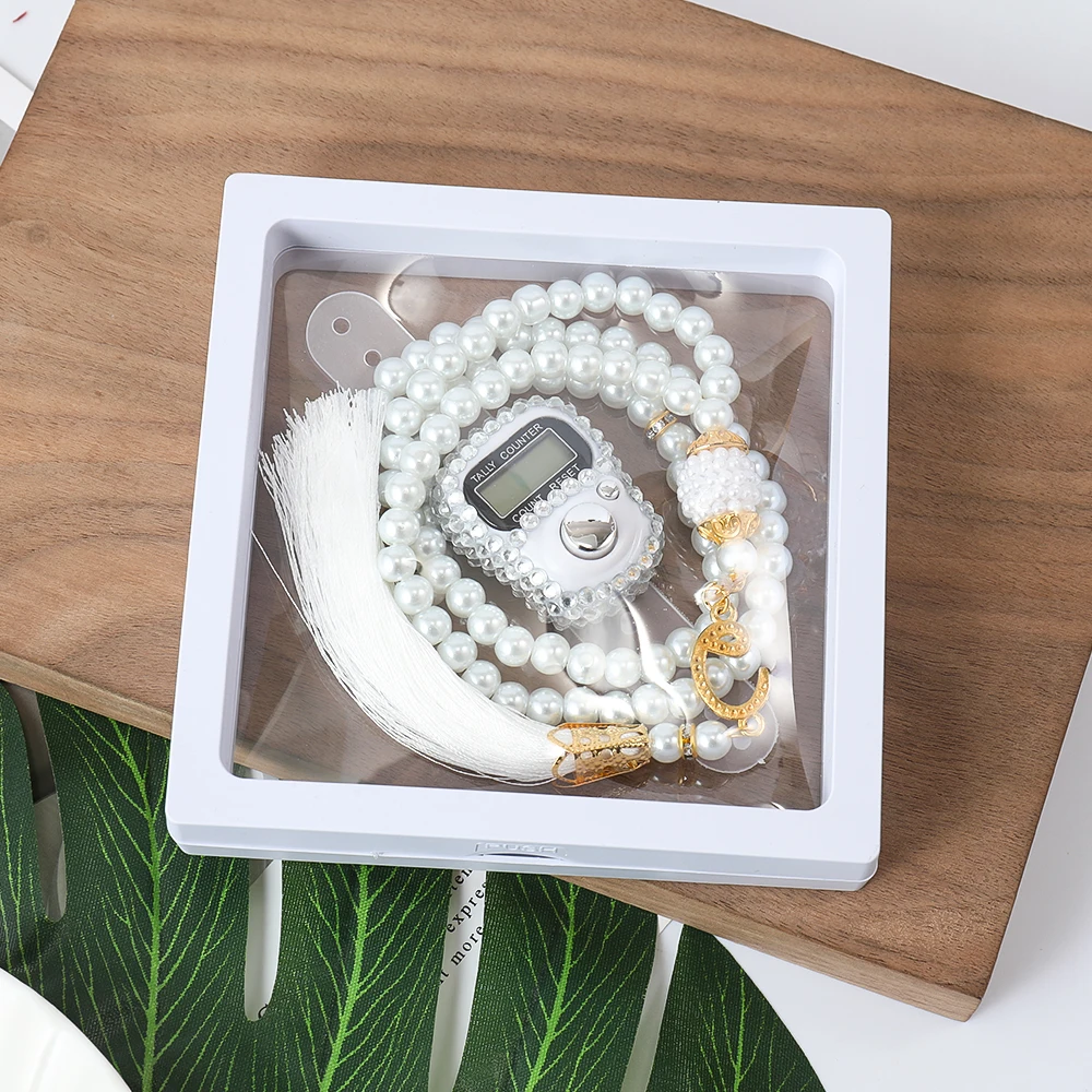 Muslim Tasbihs Set 99 Rosary Glass Worry Beads Allah Muhammad Islamic ...