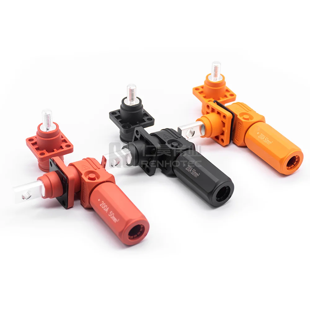 High Current 350a Battery Connector Cable Plug And Panel Socket For ...