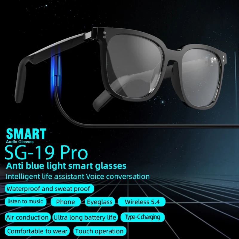 3 in 1 Smart Audio Sunglasses - Wireless TWS Sun Glasses