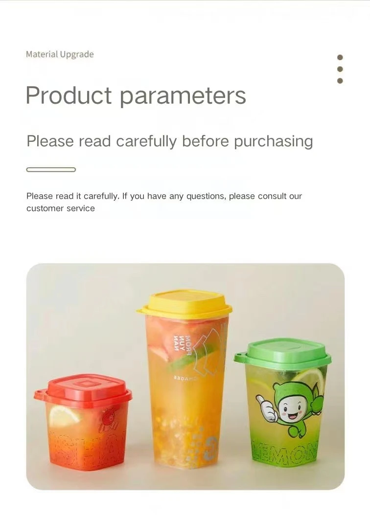 Wholesale Custom Logo Iml Plastic Cups For Boba Milk Tea Disposable Pp ...