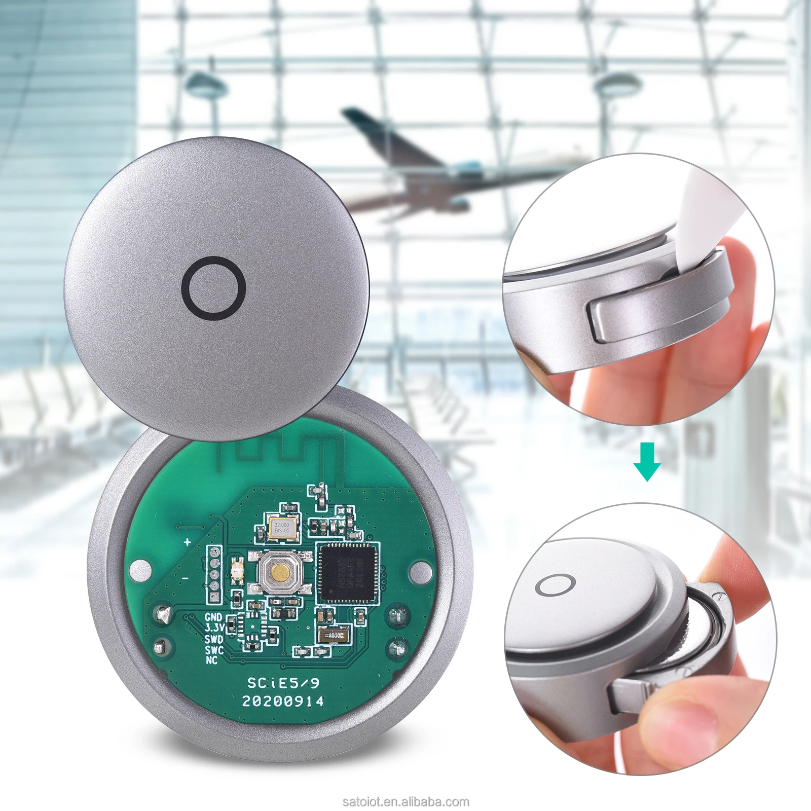 Scie9 Bluetooth 5.0 Temperature Humidity Sensor Beacon Tag