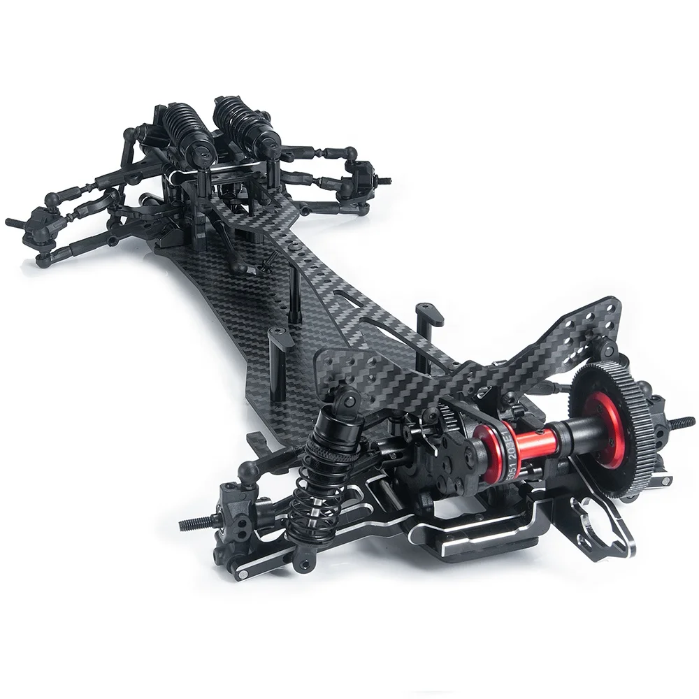 1 Set Alloy & Carbon Fiber Sakura D5s Frame Chassis Kit Remodel Belt Drive Upper Deck Adjustable ...