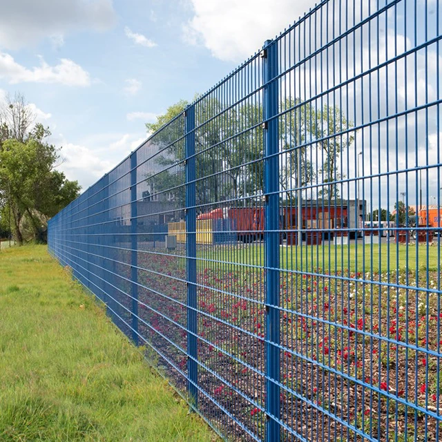 Wholesale 656 / 868 Twin-wire Mesh Security Fencing With Double Leaf ...