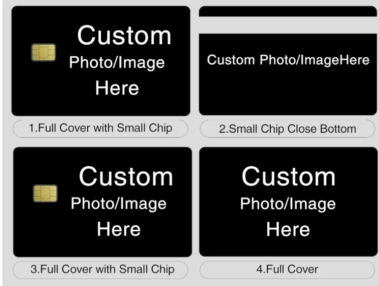 Custom Printed Debit Credit Card Sticker Skin Covers