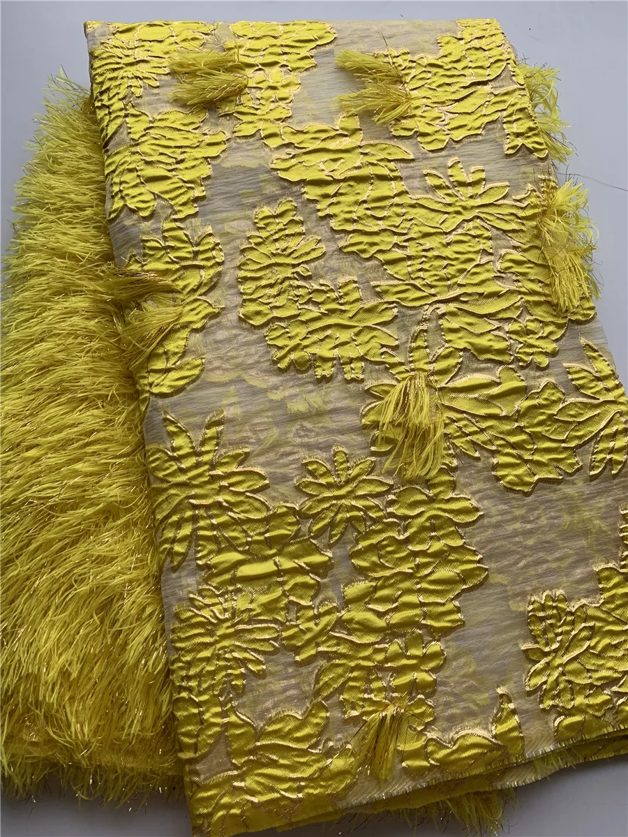 Wedding Brocade Fabric - Elegant Jacquard Lace for Dresses