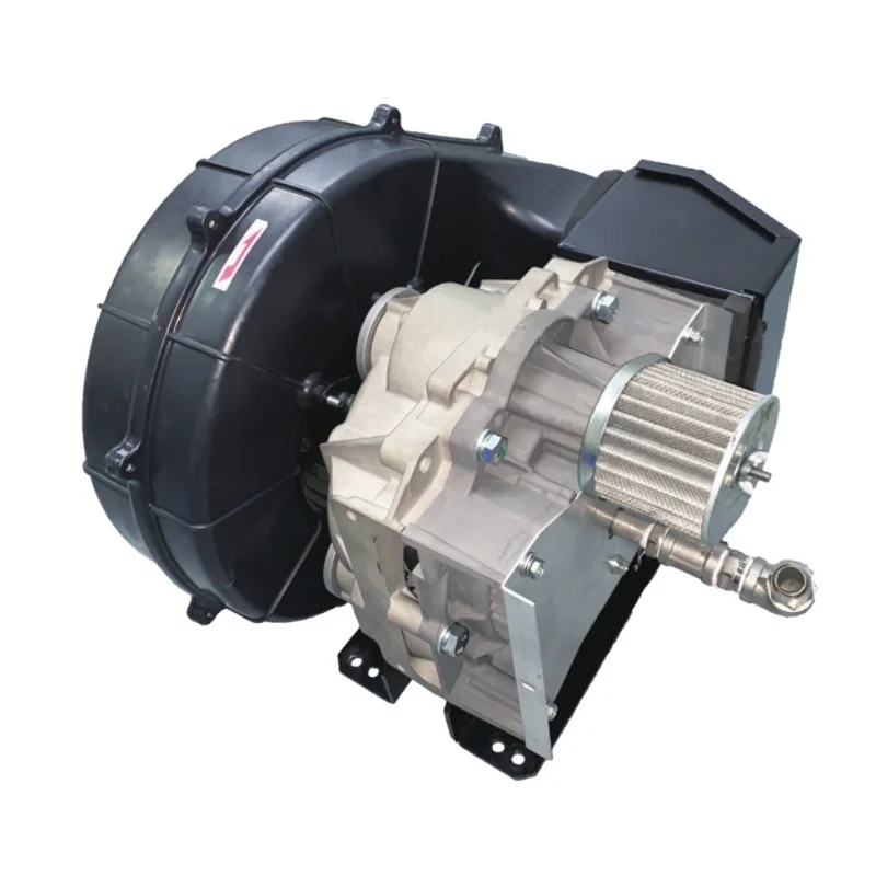 Oil-free Scroll Air Compressor Airend 2.2kw Pulley Driven Oil-free ...