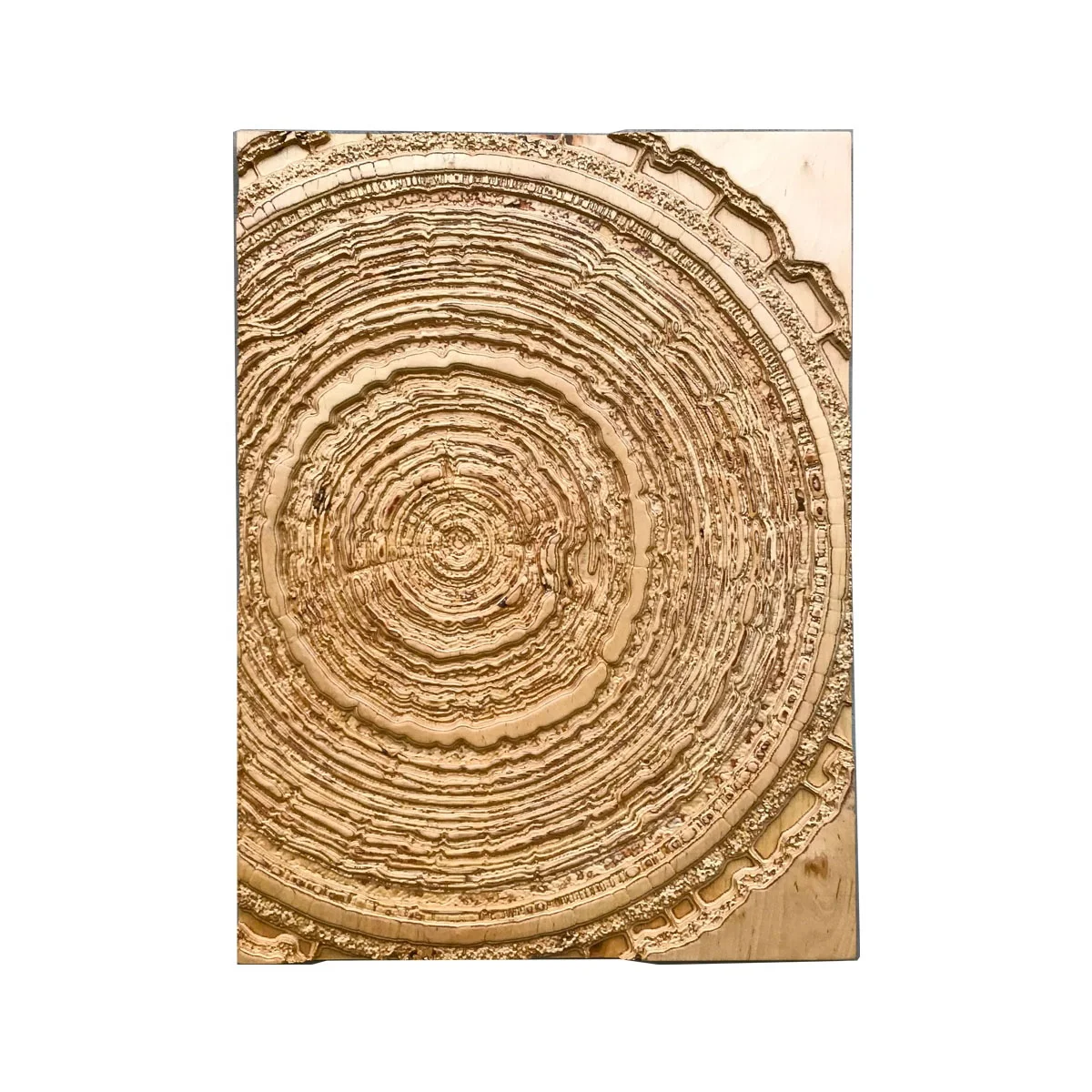 Abstract Tree Trunk Texture Artwork for Interior Wall Decoration 3D ...