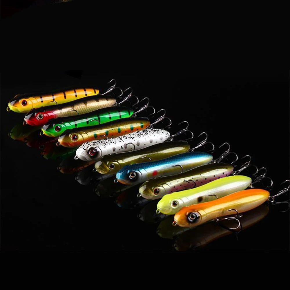 10 Color Catfishing Floating Rattle Sound Louder Super Spook Fishing ...