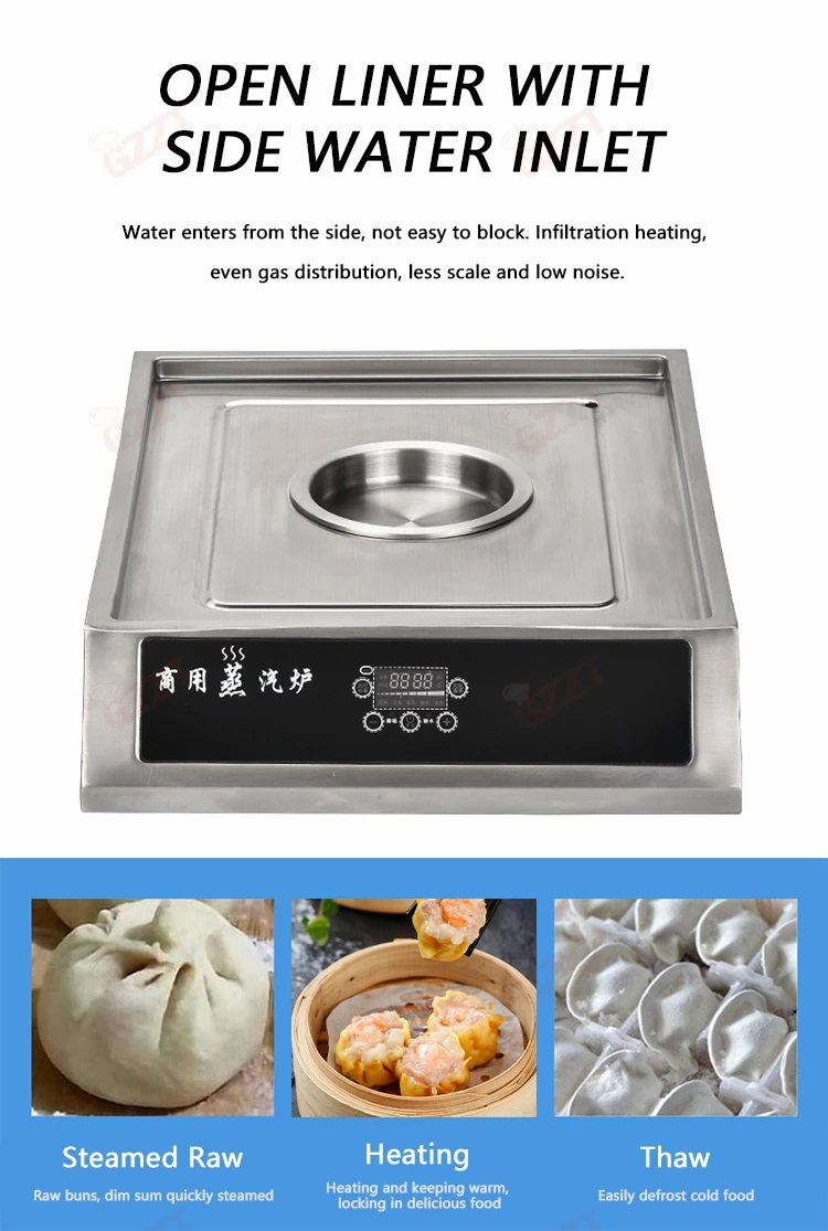 6000W 8000W Dim Sum Warmer Cooker Heater Commercial Electric Food ...