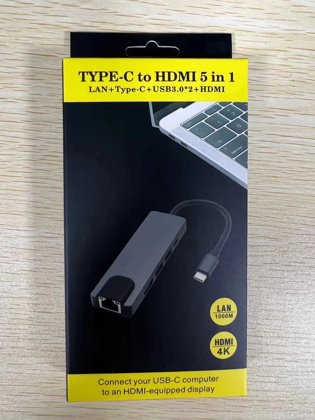 8-port Usb C Hub 8-in-1 3.0 Docking Station Splitter Type C Hub Adapter ...