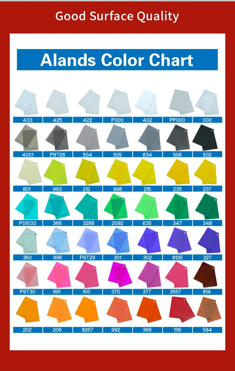 Wholesale 3mm Cast Matte Color Acrylic Sheets for Laser Cutting
