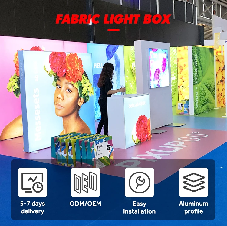 Custom Illuminated Outdoor Sign Exhibition Double Side Light Box Light ...