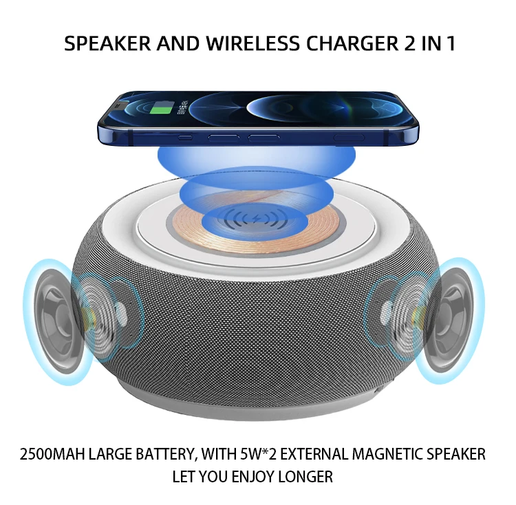 Electronic Gadgets Bluetooth Speaker Wireless Charger Combination Mini ...