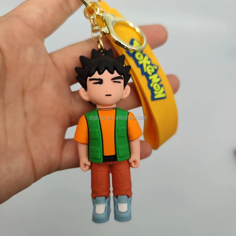 Ash Ketchum Misty Keychain 3d Cartoon Anime Cute Poke Pika Handbag Car ...