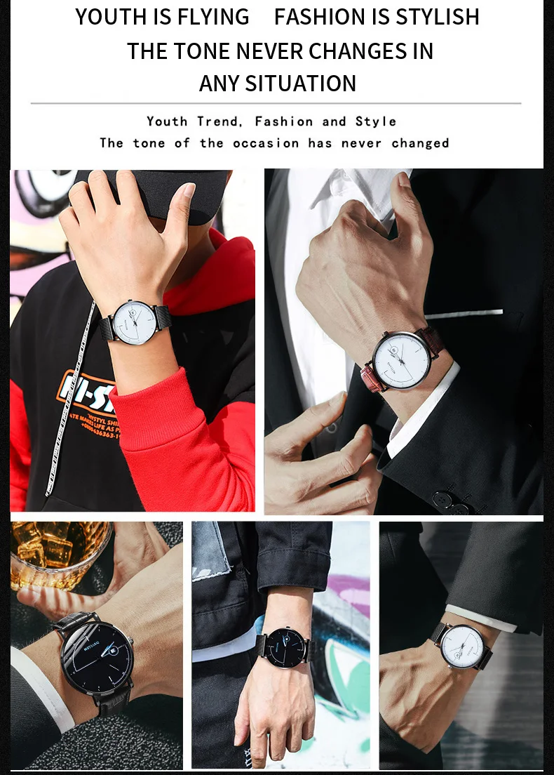 Custom Sample Fashion Unique Design Alloy Shell Men Watch