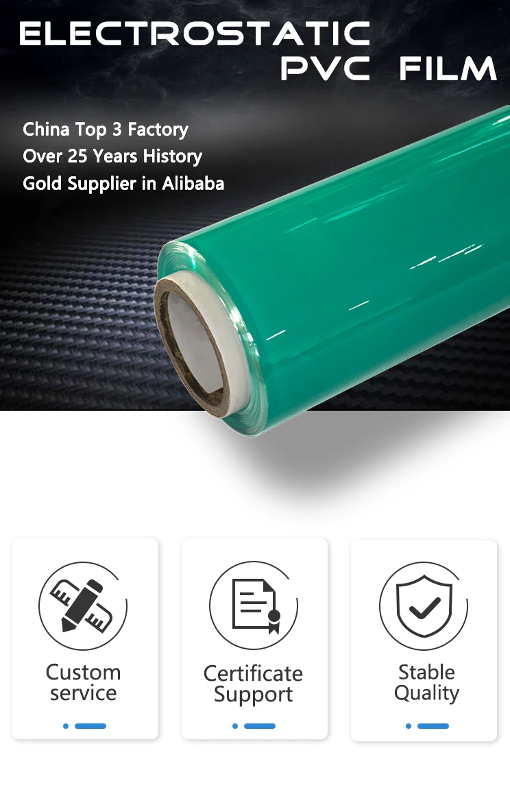 Soft Transparent Pvc Film Roll Electrostatic Protective Film For Phone ...
