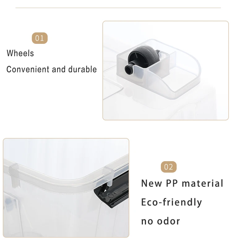 Transparent Storage Lock Boxdetachable Plastic Storage Box,Durable Open ...