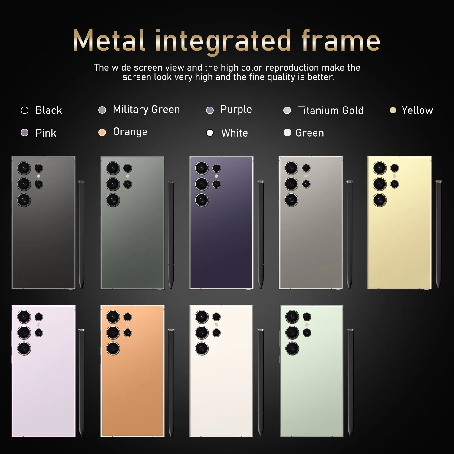 Galaxy Original S24 Ultra 7.2 Inch Smartphone with 12GB RAM