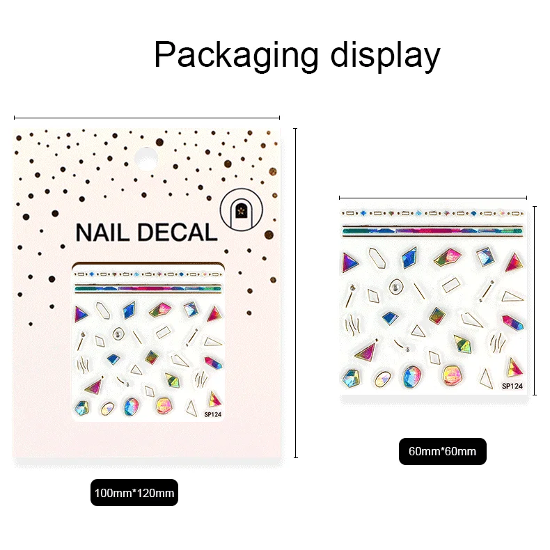 2023 5d Floral Butterfly Adhesive Green Leaves Summer Flowers Nails ...