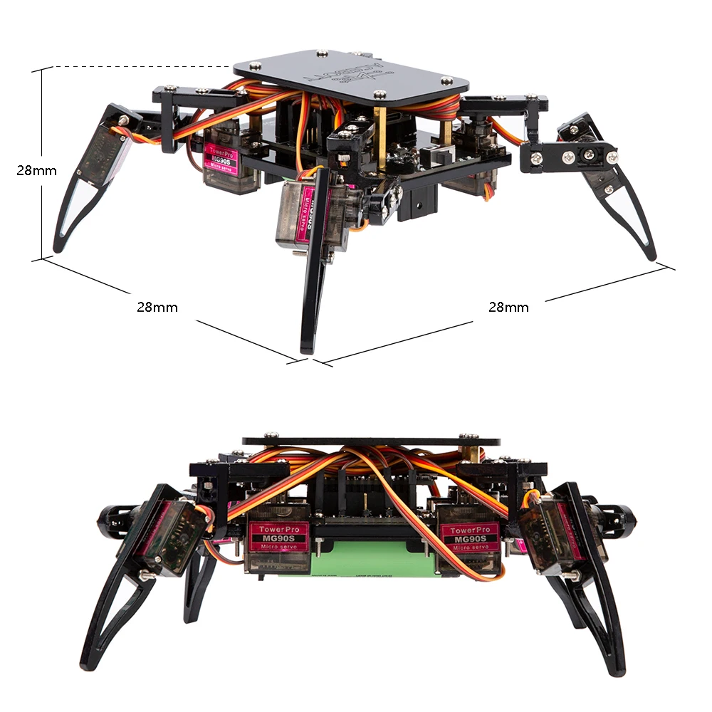 ESP8266 Quadruped Bionic Spider Robot Kit for Arduino