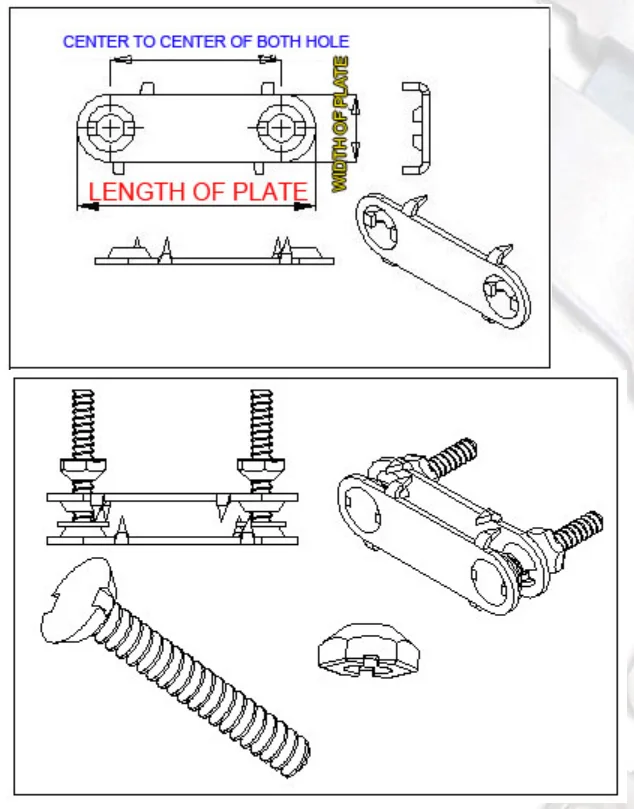 2 Inch High Hardness Zinc Conveyor Belt Fastener For Machinery Repair ...