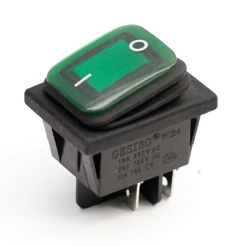 4pin On-off Dpst 16a 250v Rocker Switch T85 Ip67 Sealed With Waterproof ...