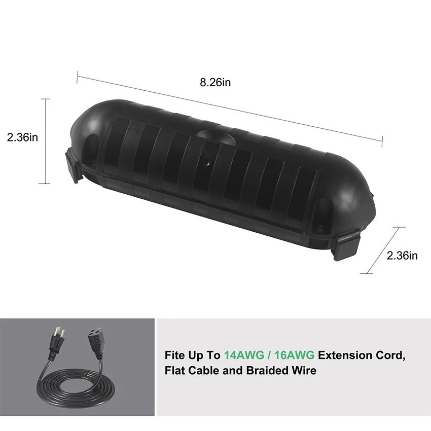 Outdoor Extension Cord Safety Cover Waterproof Electrical Connection ...